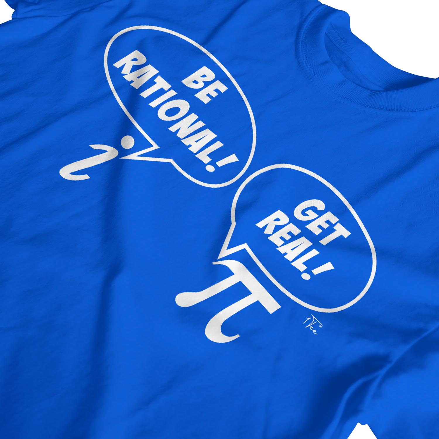 1Tee Mens Be Rational Get Real Math's T-Shirt | eBay