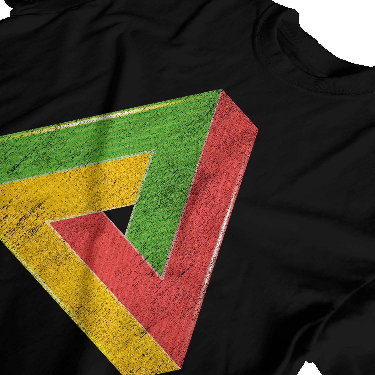 1Tee Mens Penrose Triangle Geometric Colourful T-Shirt | eBay UK