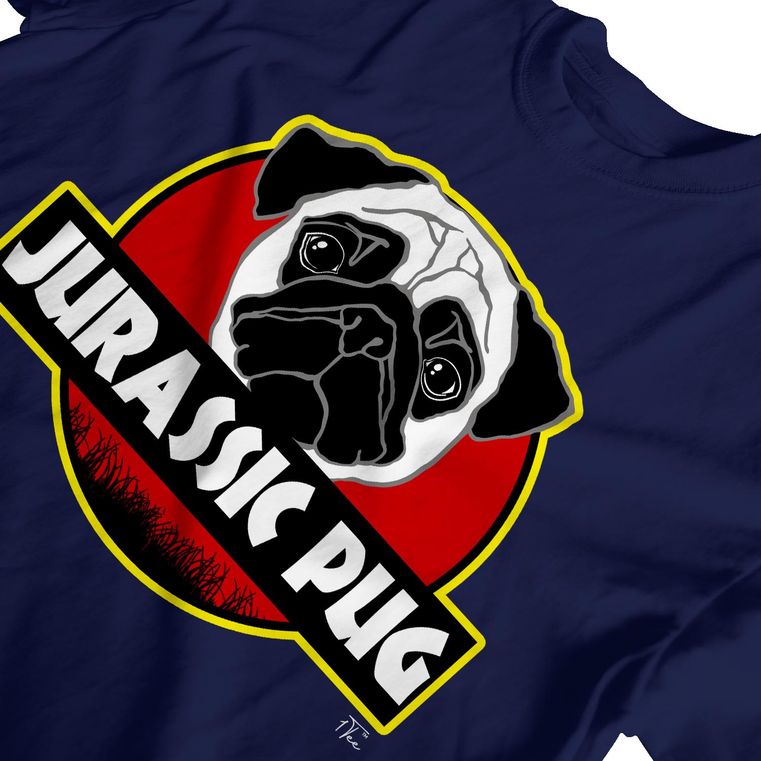 1Tee Mens Jurassic Pug T-Shirt | eBay