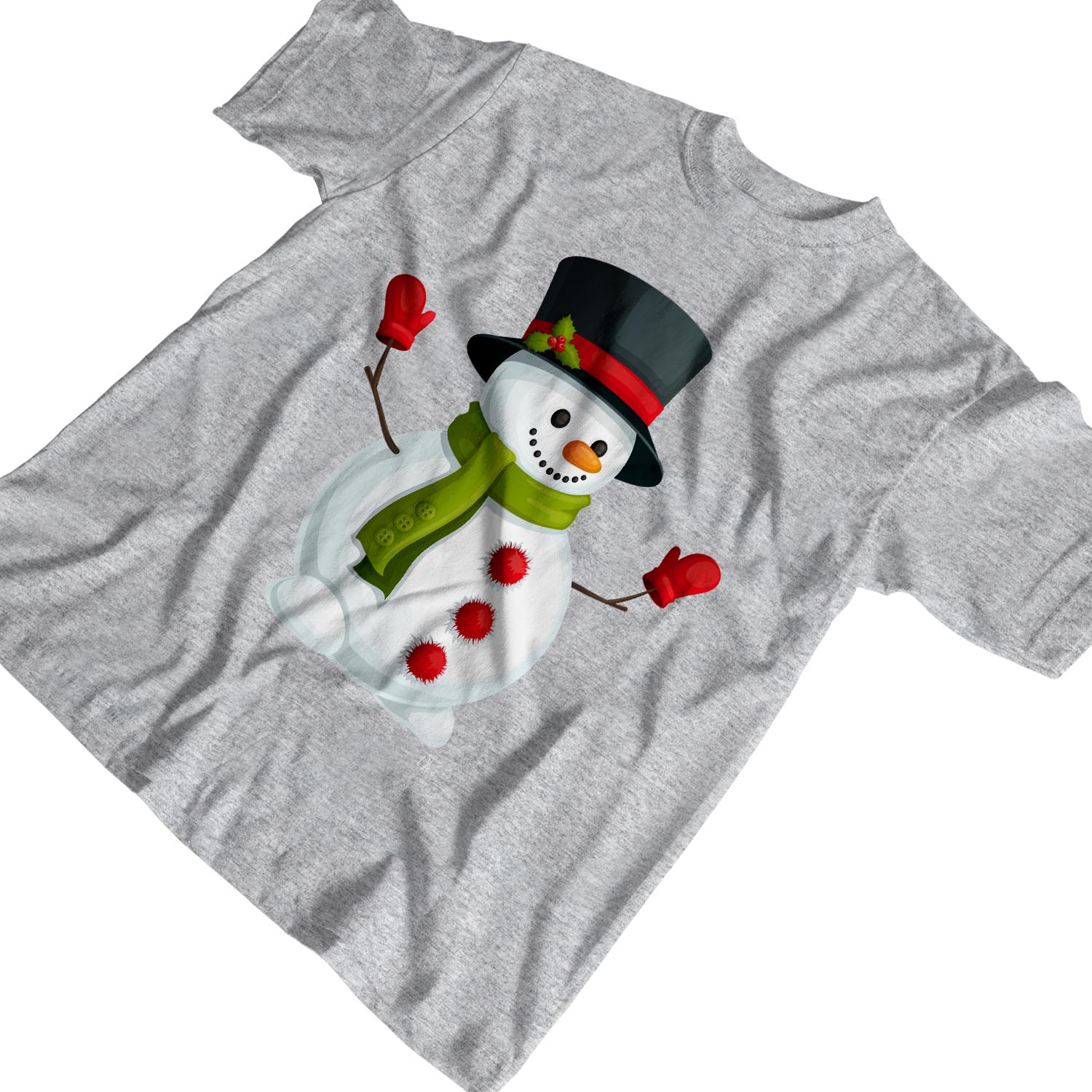 1Tee Mens Classic Snowman Christmas T-Shirt | eBay UK