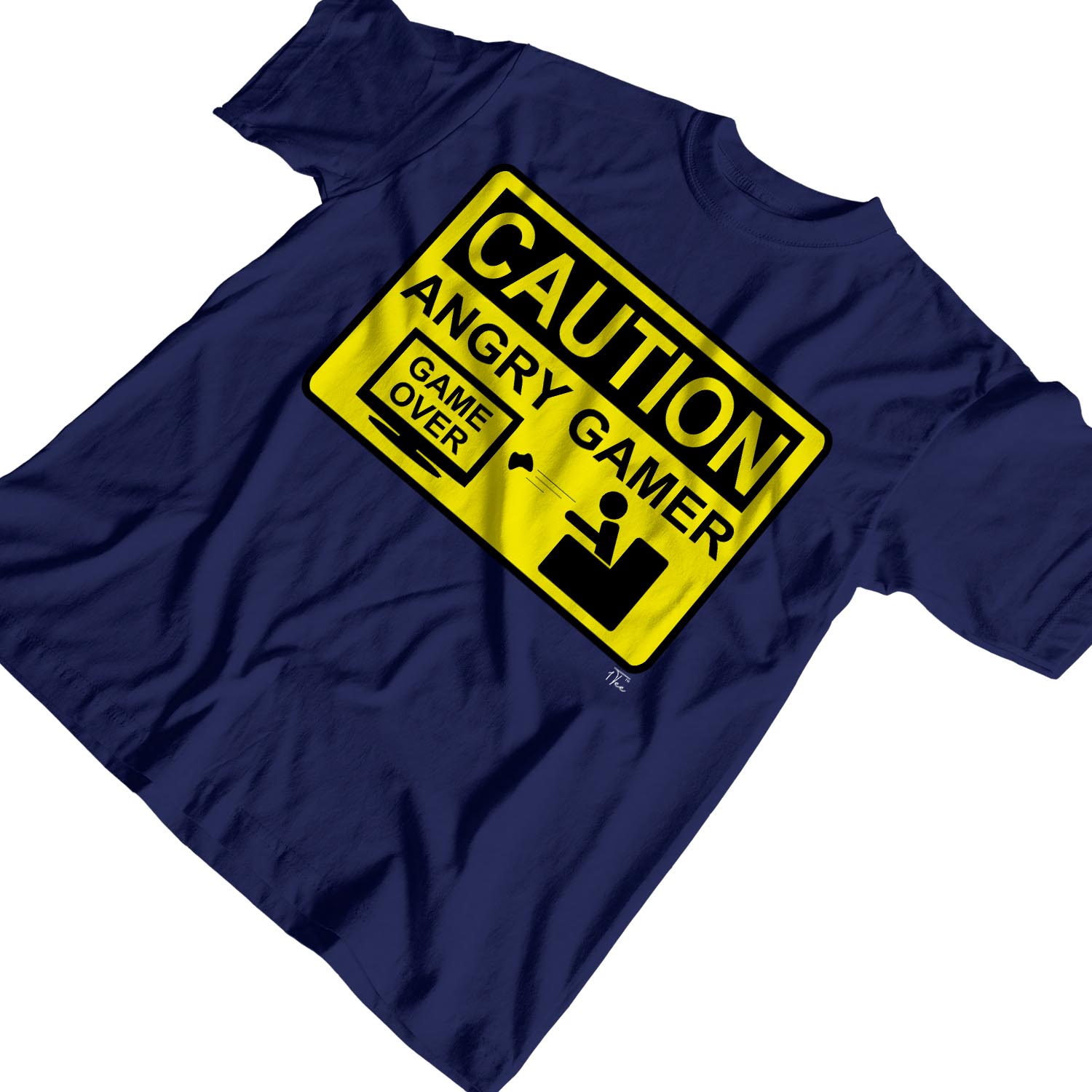 1Tee Mens Caution Angry Gamer T-Shirt | eBay UK