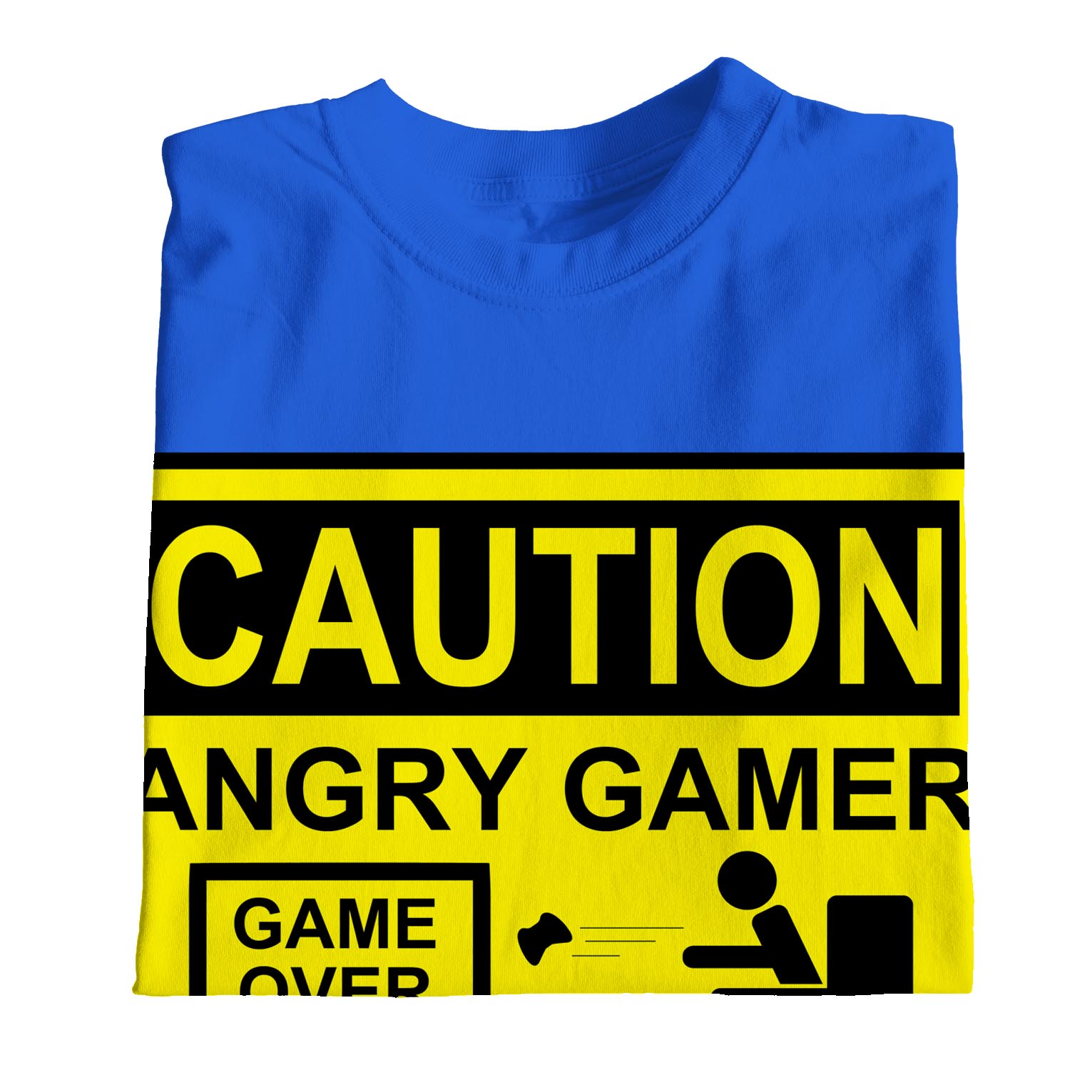 1Tee Mens Caution Angry Gamer T-Shirt | eBay UK