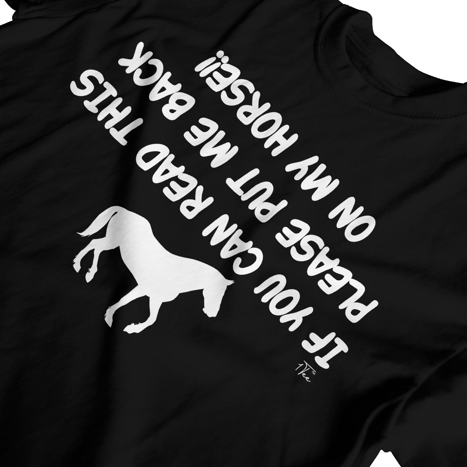 1Tee Mens If You Can Read This Put Me Back On My Horse T-Shirt | eBay