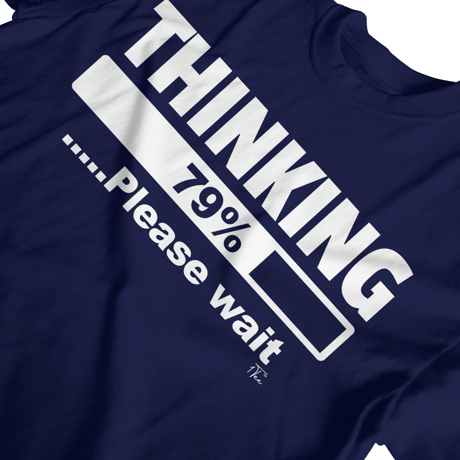 1Tee Mens Thinking Please Wait Loading T-Shirt | eBay
