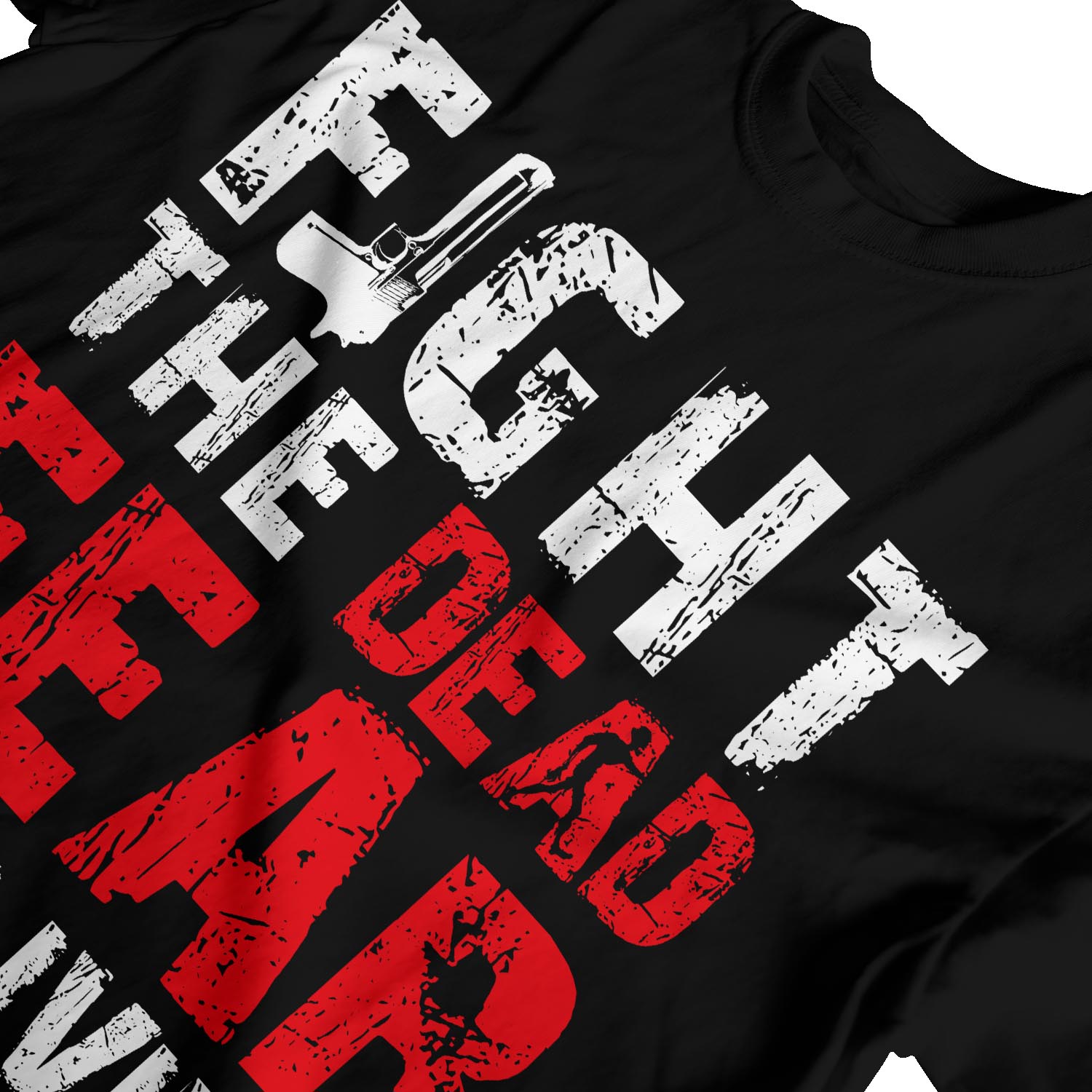 1Tee Mens Fight the Dead Fear the Living Zombie T-Shirt | eBay