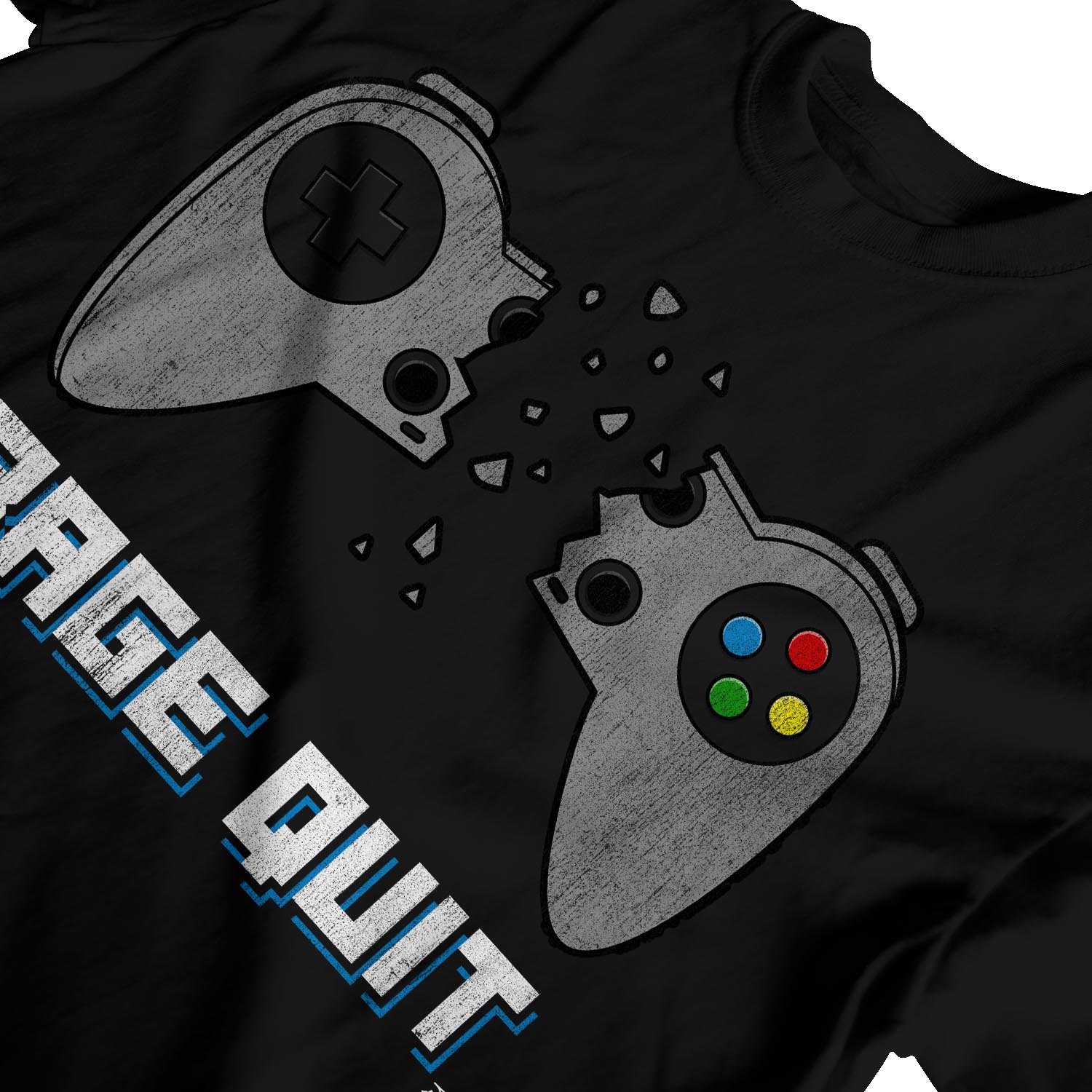 1Tee Mens Rage Quit Gaming Control T-Shirt | eBay UK