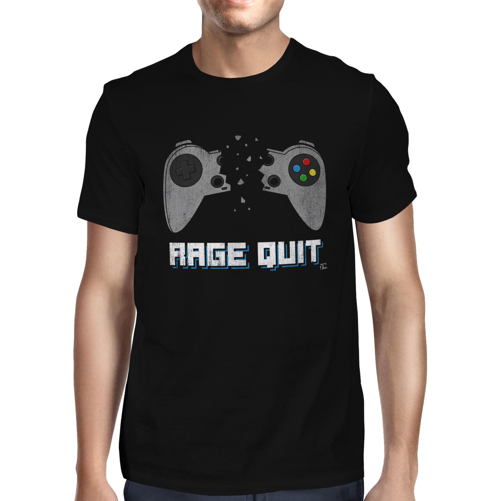 1Tee Mens Rage Quit Gaming Control T-Shirt | eBay UK