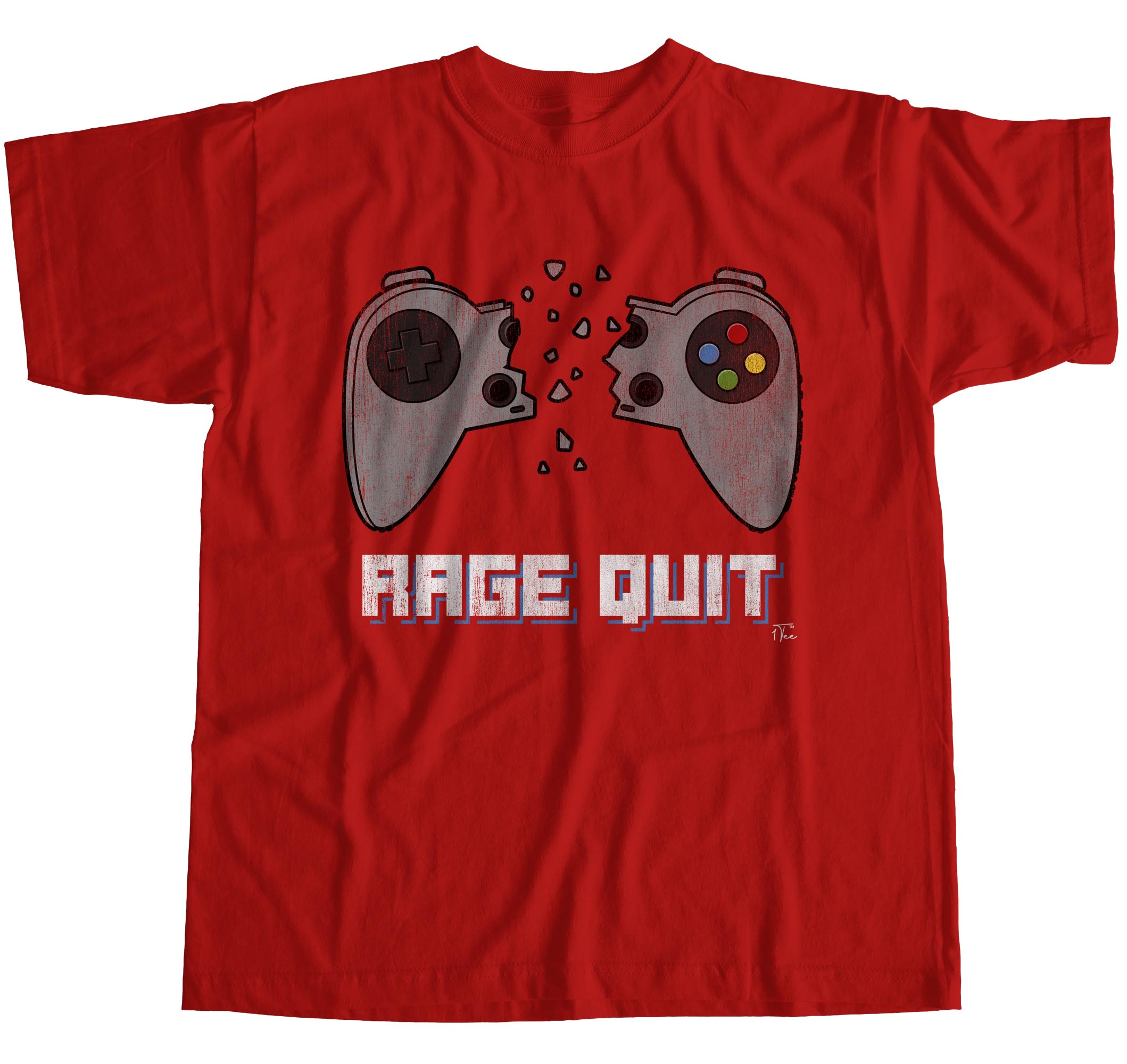 1Tee Mens Rage Quit Gaming Control T-Shirt | eBay UK