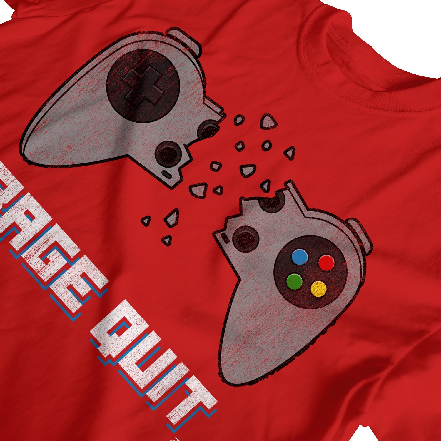 1Tee Mens Rage Quit Gaming Control T-Shirt | eBay UK