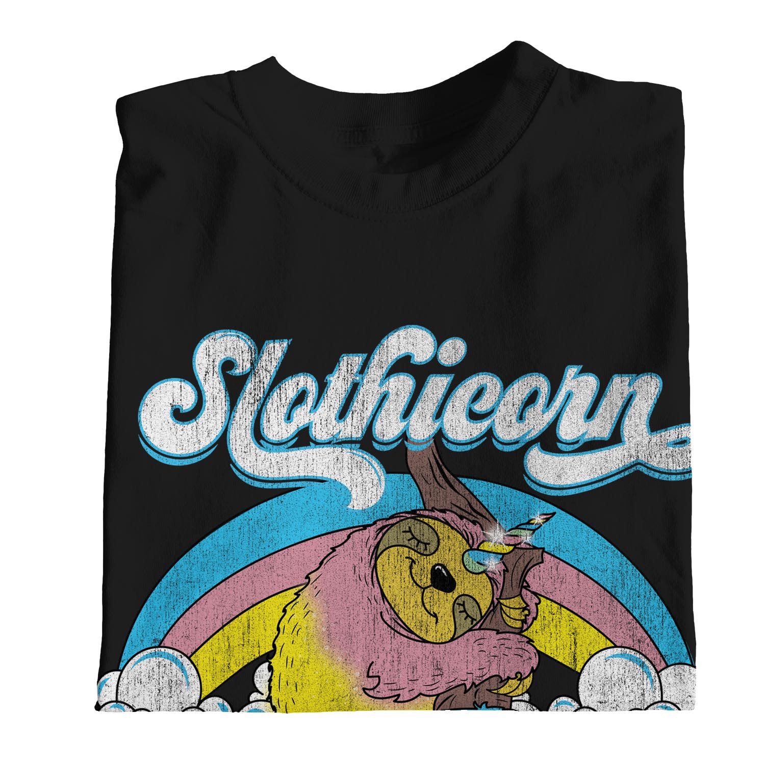 1Tee Mens Slothicorn Rainbow Sloth Unicorn T-Shirt | eBay UK