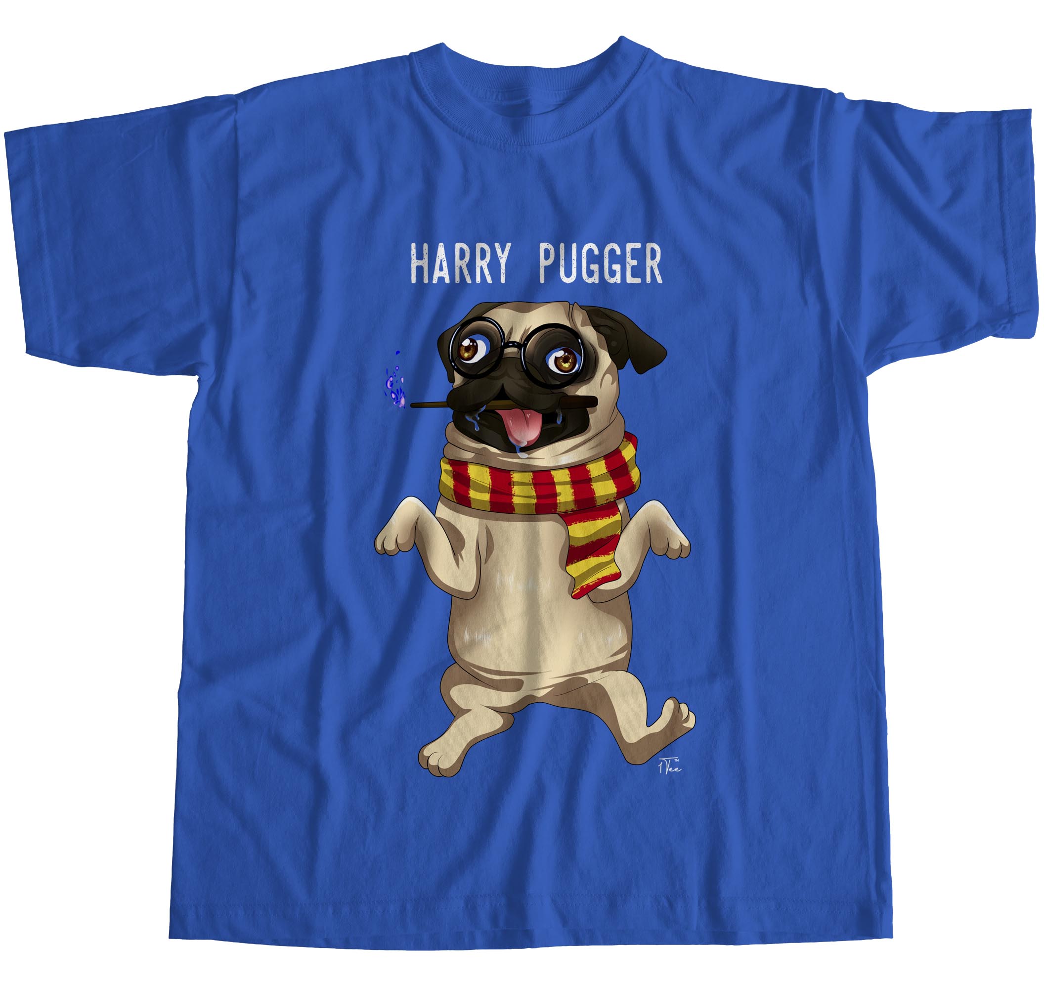 1Tee Mens Harry Pugger Dog Pug T-Shirt | eBay