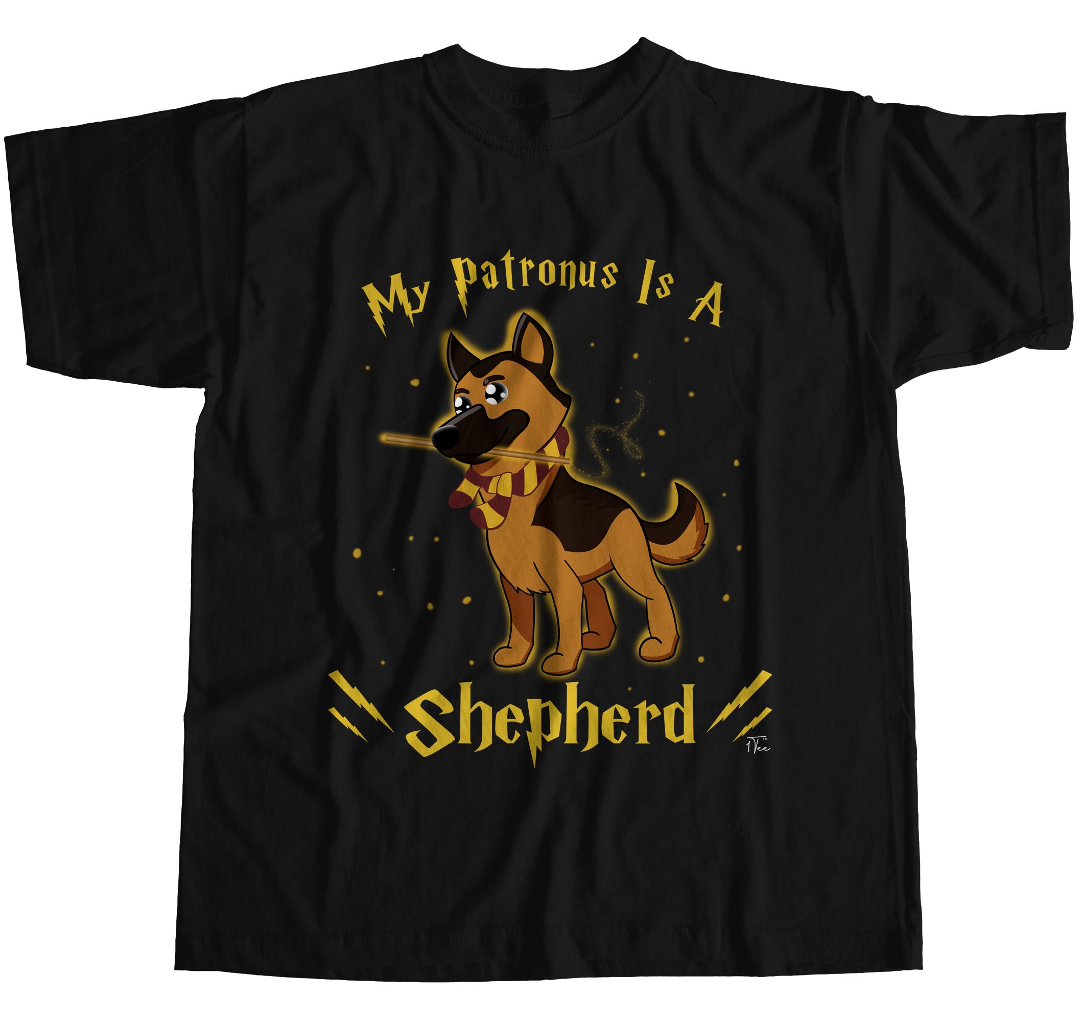 1Tee Mens My Patronus Is A Shepherd Dog T-Shirt | eBay UK