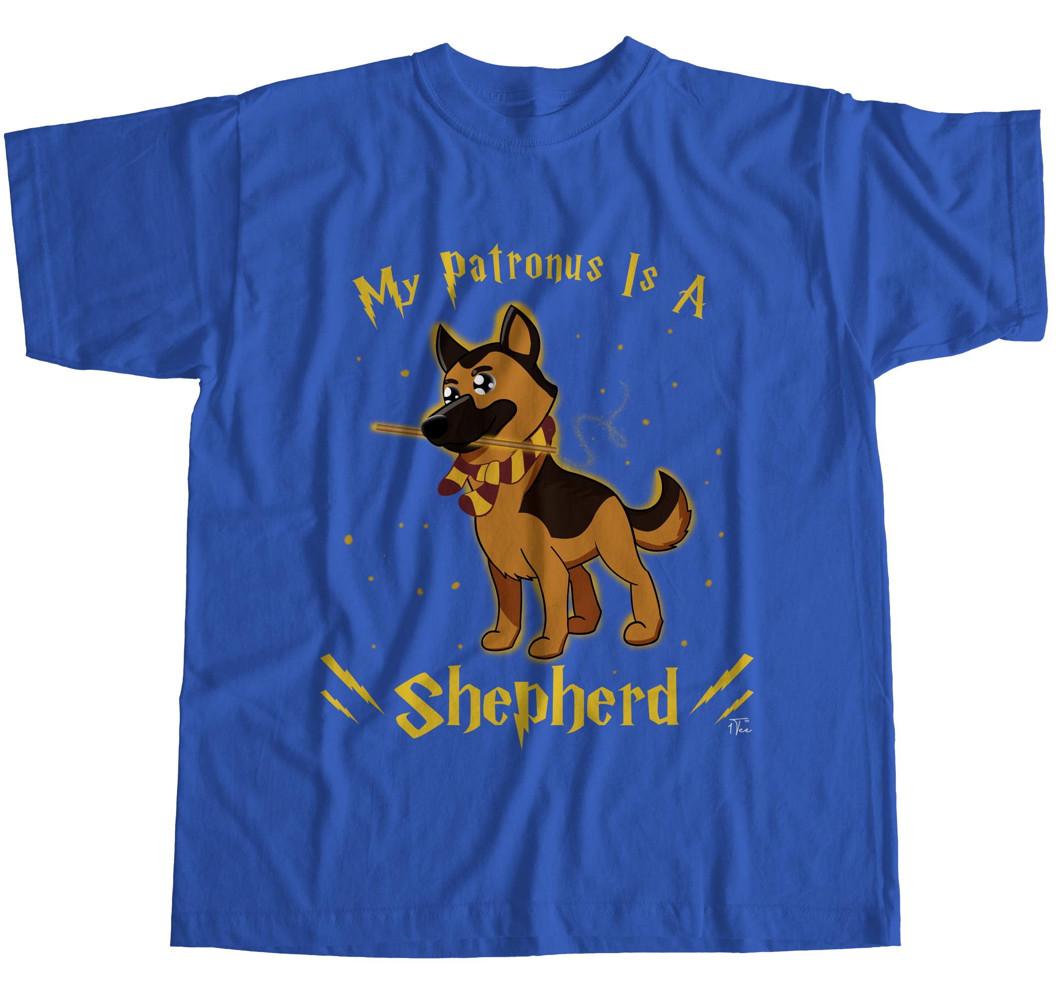 1Tee Mens My Patronus Is A Shepherd Dog T-Shirt | eBay