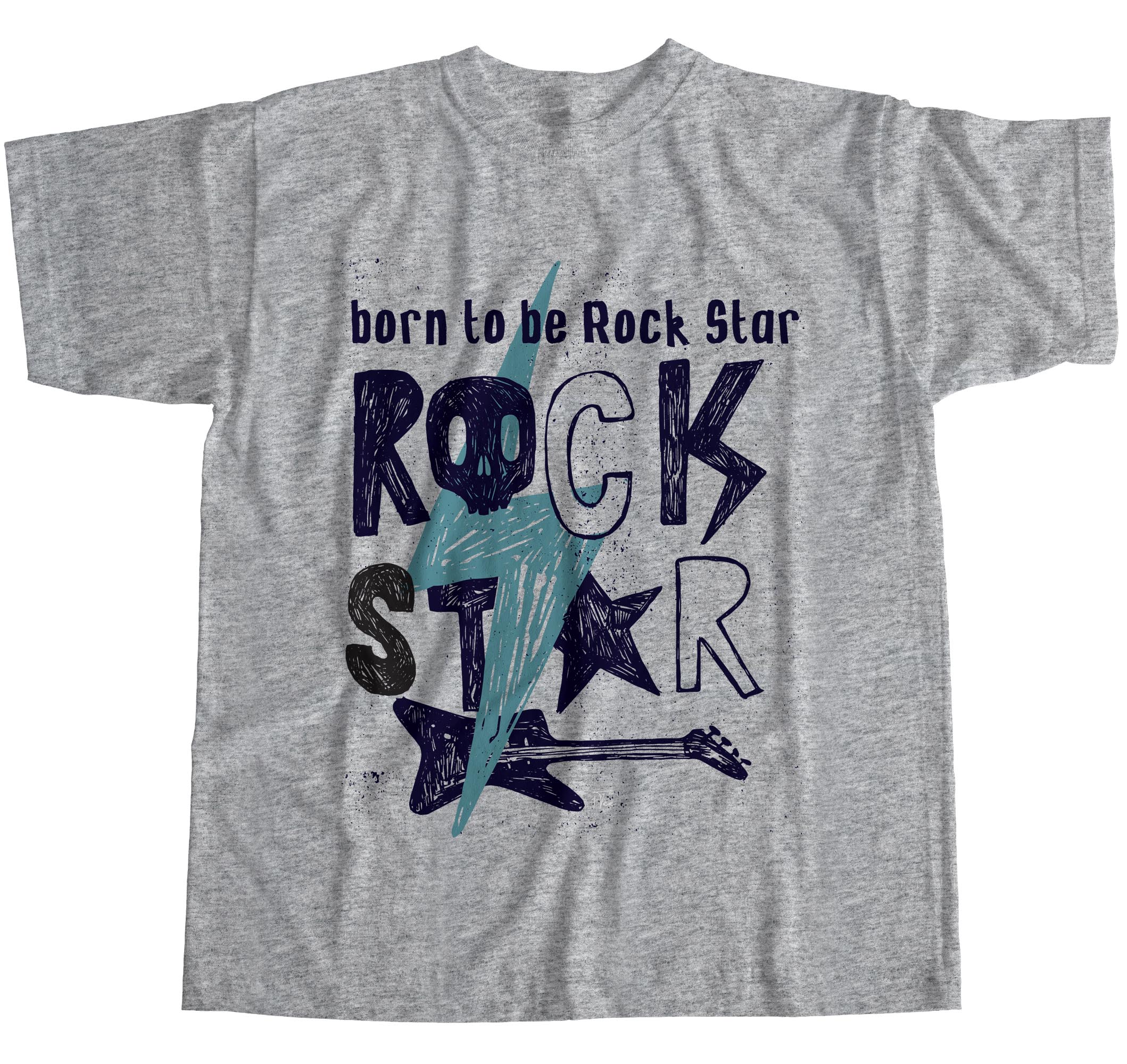 1Tee Mens Born To Be A Rockstar T-Shirt | eBay